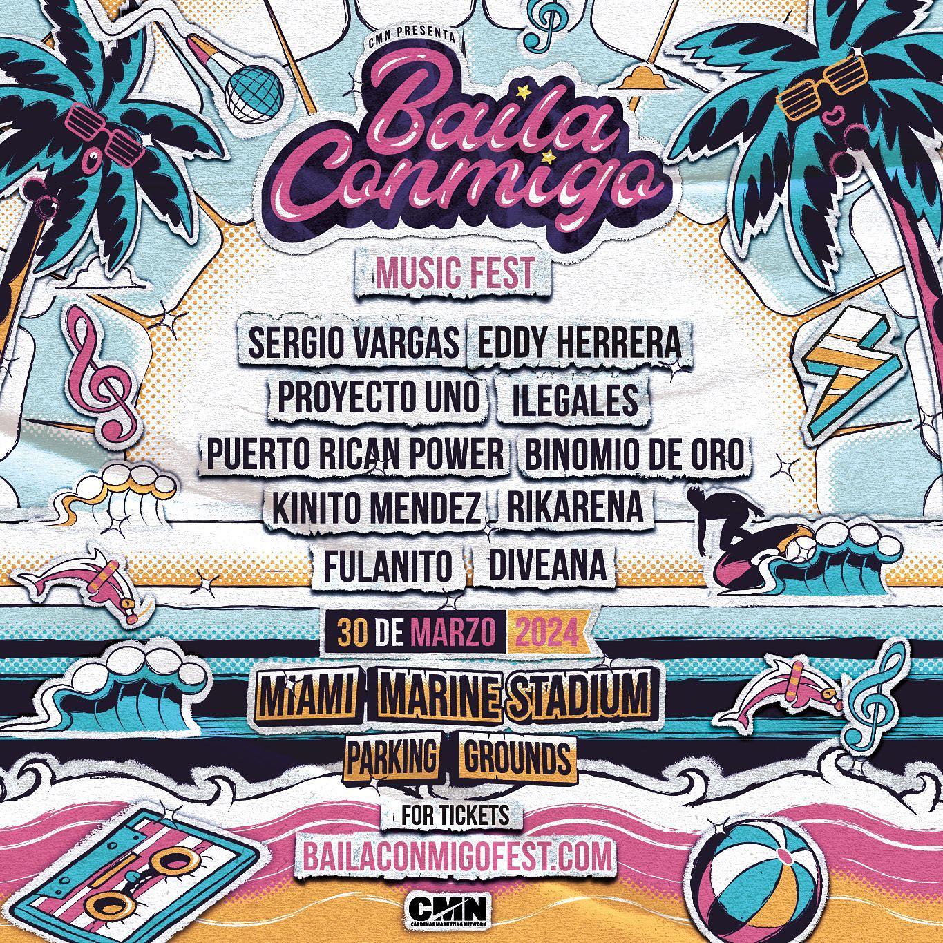 Baila Conmigo Festival 2024 Lineup | Grooveist