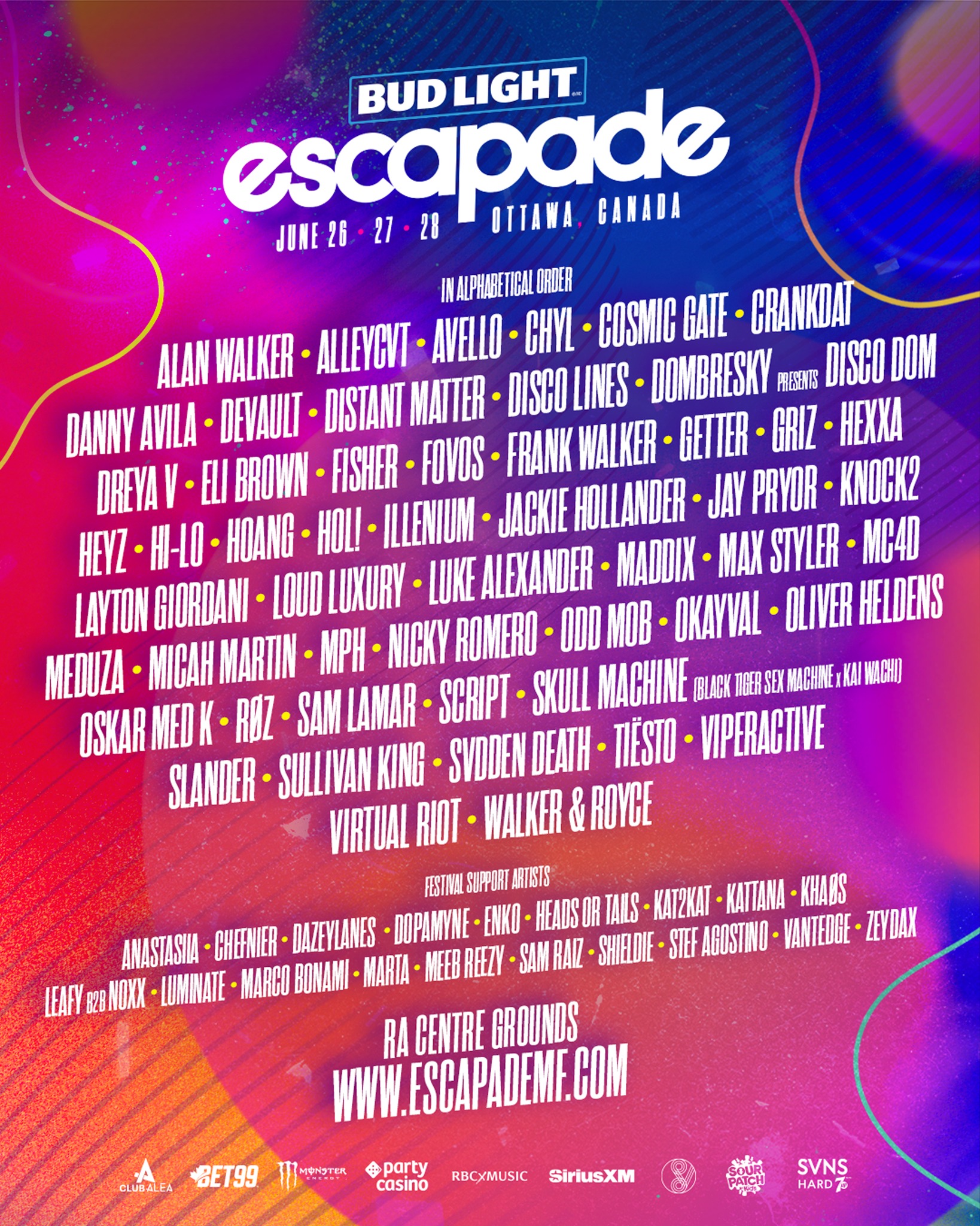 Escapade Music Festival 2026 Lineup | Grooveist