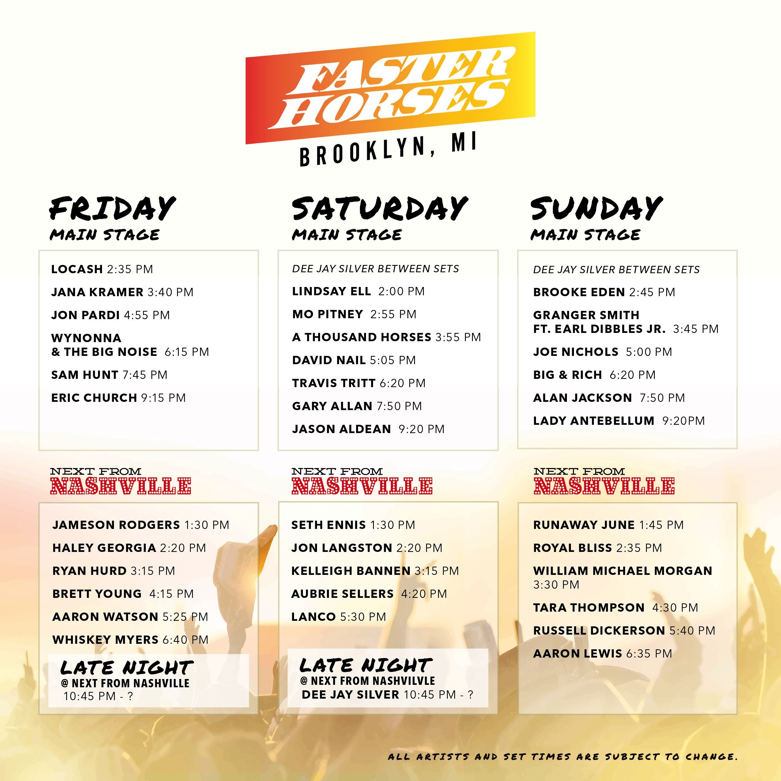 Faster Horses Festival 2016 Lineup | Grooveist