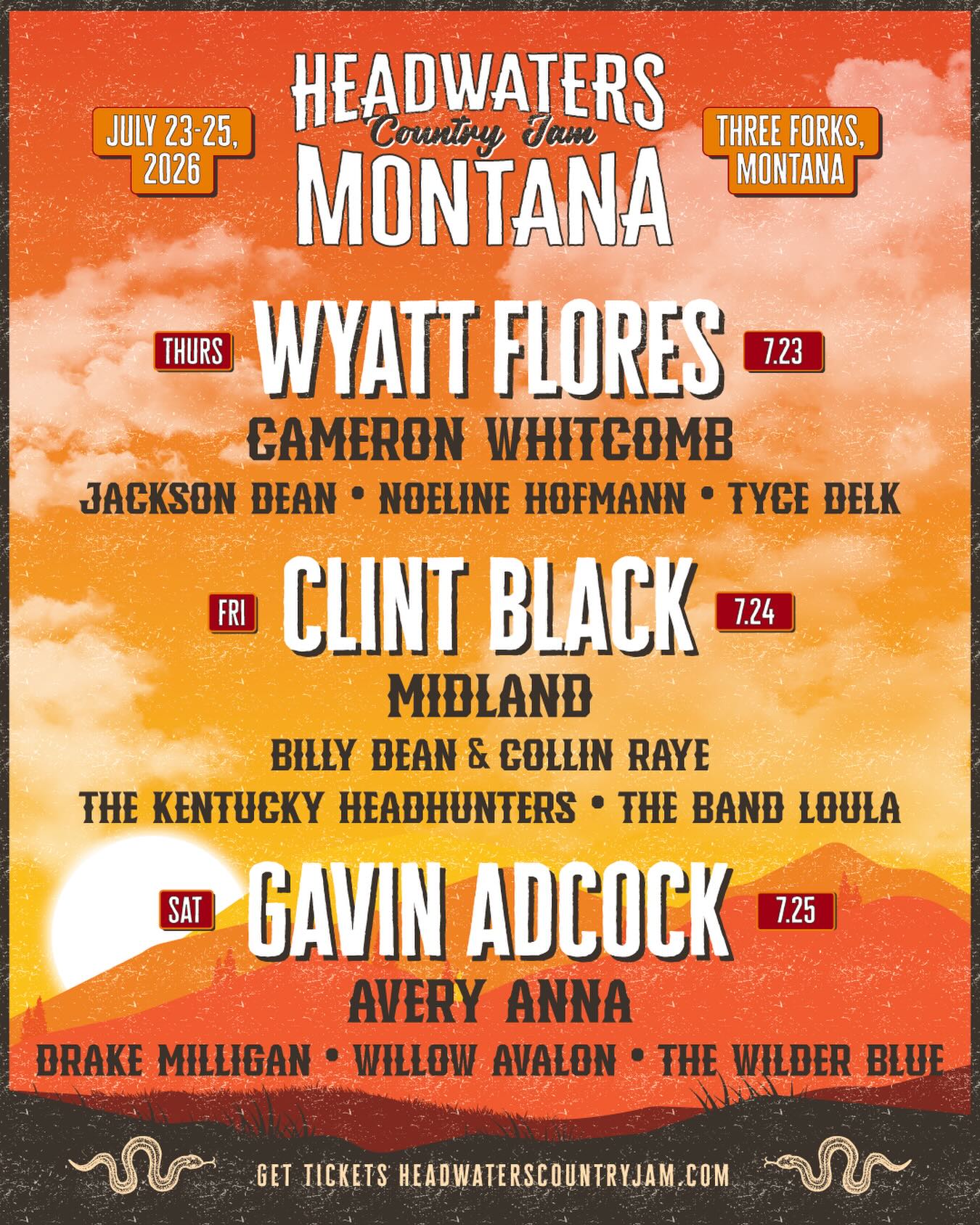 Headwaters Country Jam 2026 Lineup | Grooveist
