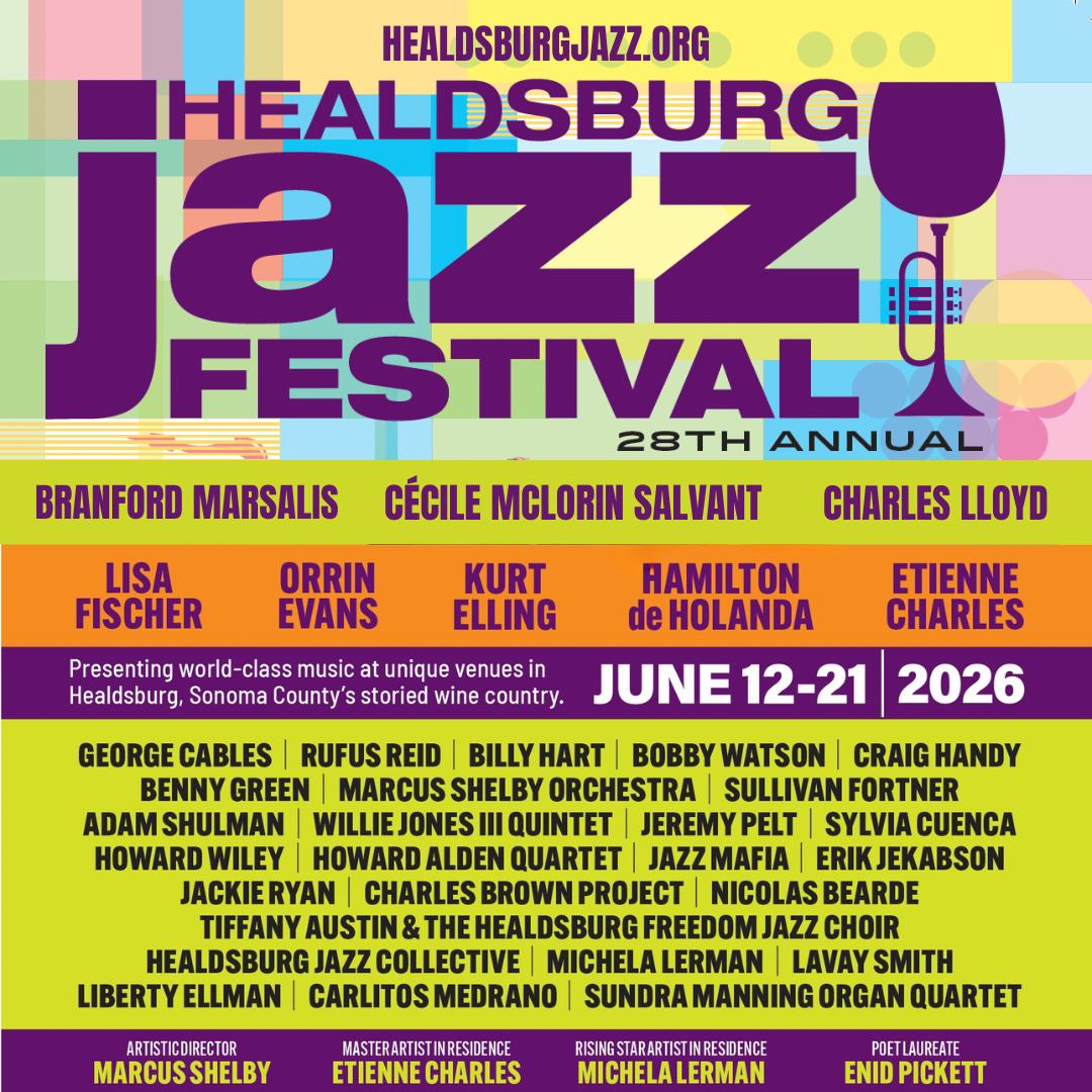 Healdsburg Jazz Festival 2026 Lineup | Grooveist