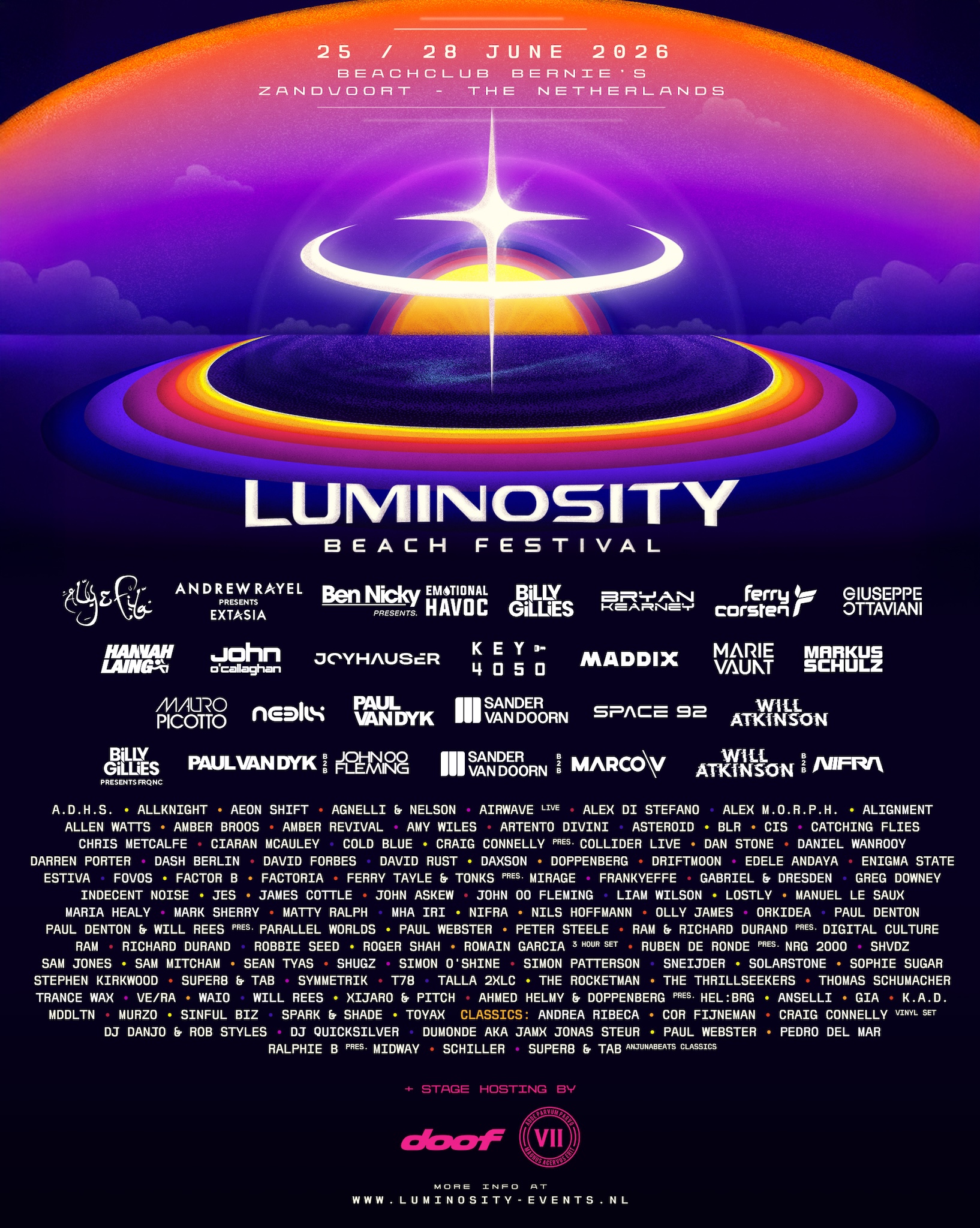 Luminosity Beach Festival 2026 Lineup | Grooveist