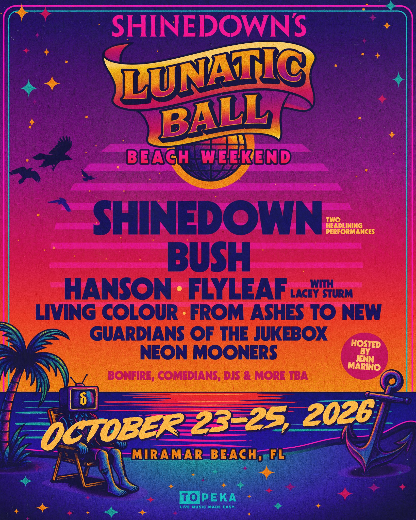 Lunatic Ball Beach Weekend 2026 Lineup | Grooveist