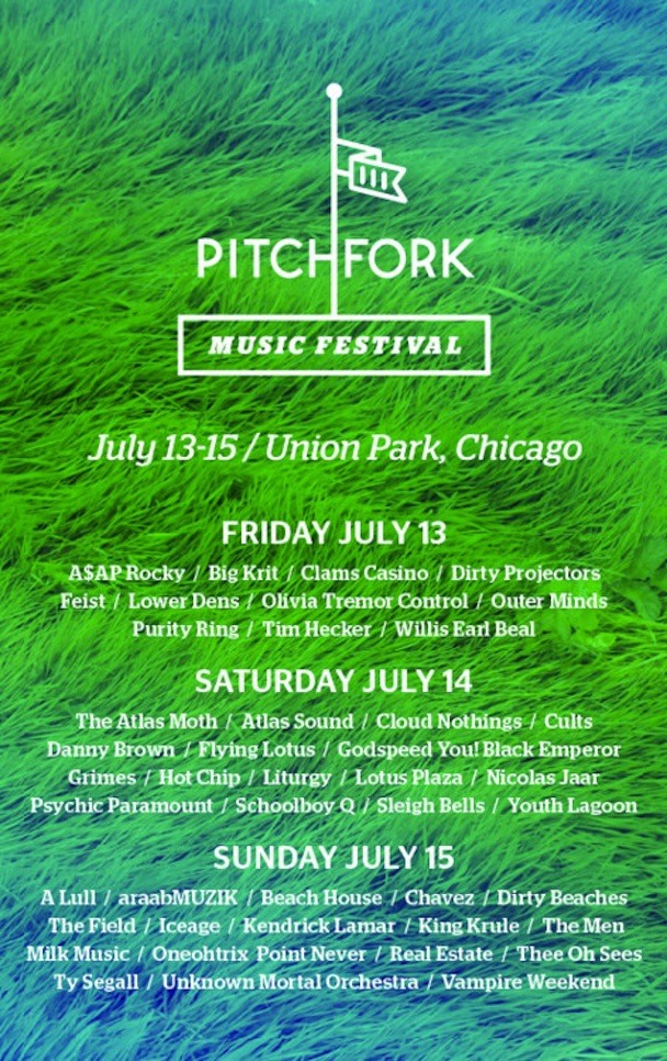 Pitchfork Music Festival 2012 Lineup | Grooveist