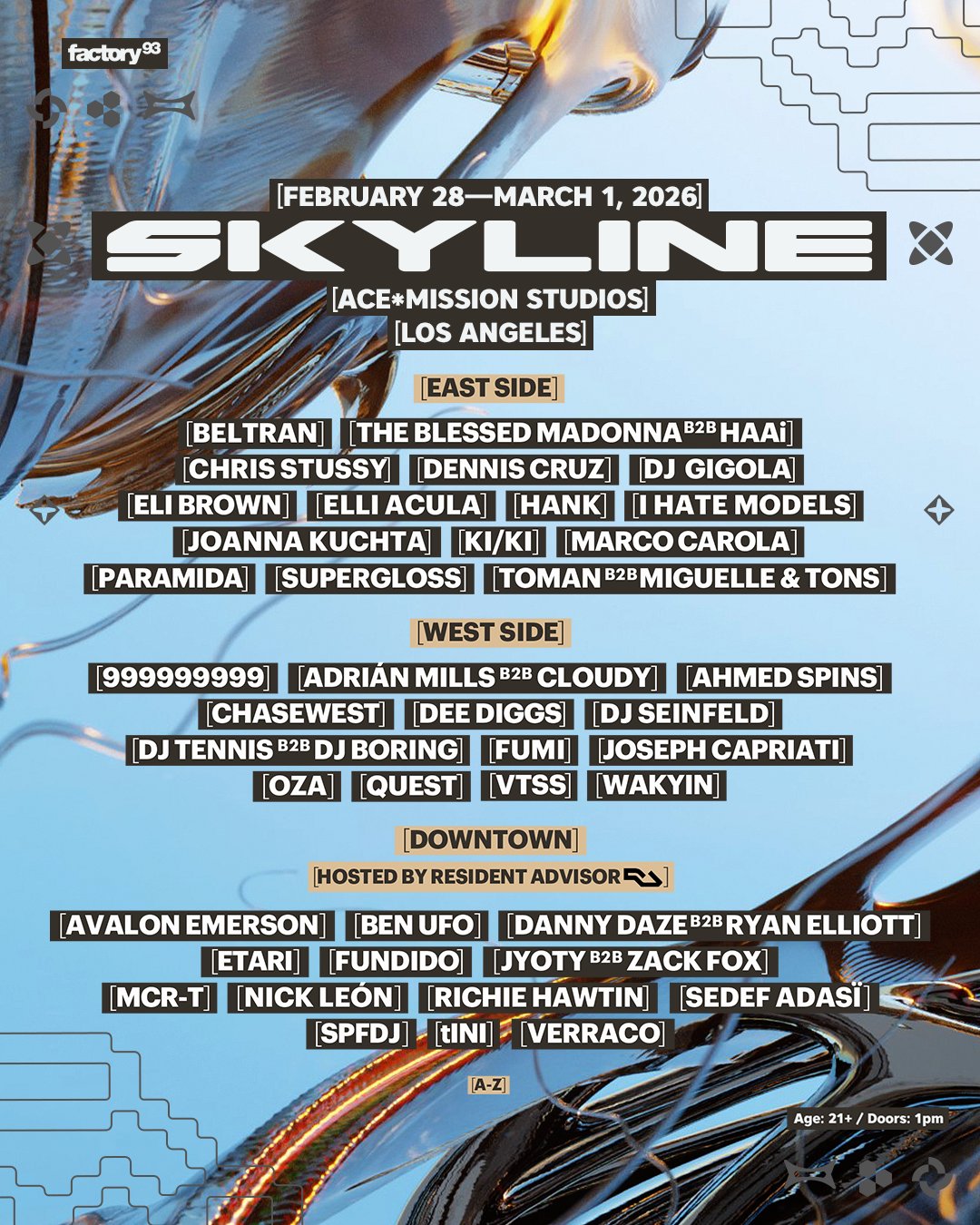 Skyline LA 2026 Lineup | Grooveist