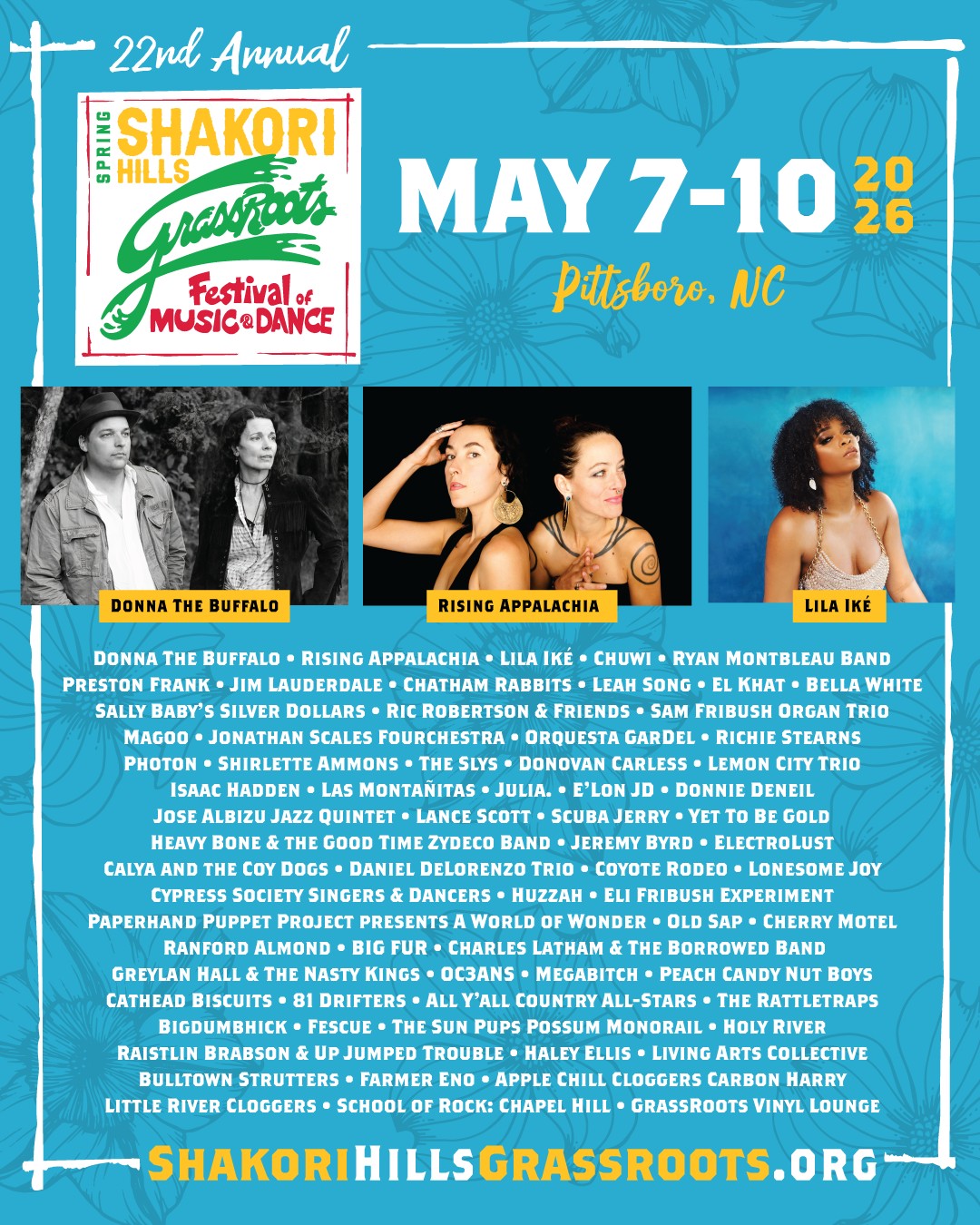 Spring Shakori Hills GrassRoots Festival 2026 Lineup | Grooveist