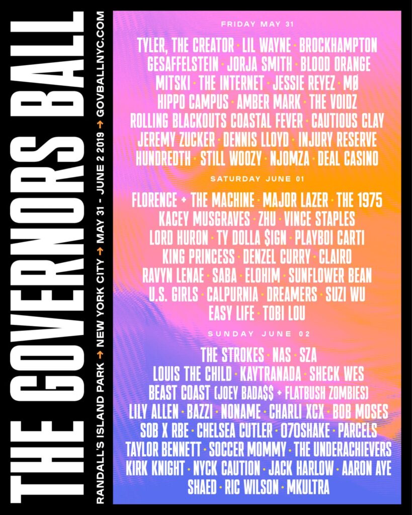The Governors Ball 2019 Lineup | Grooveist
