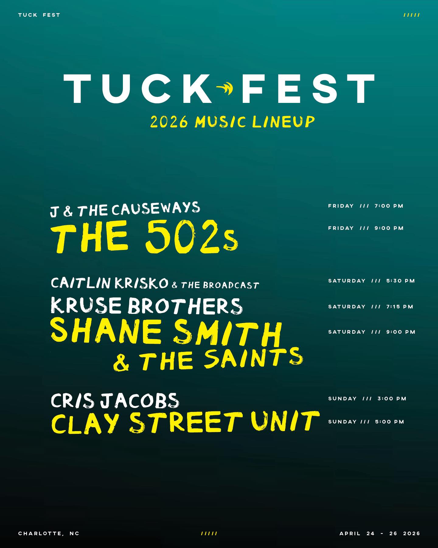 Tuck Fest 2026 Lineup | Grooveist